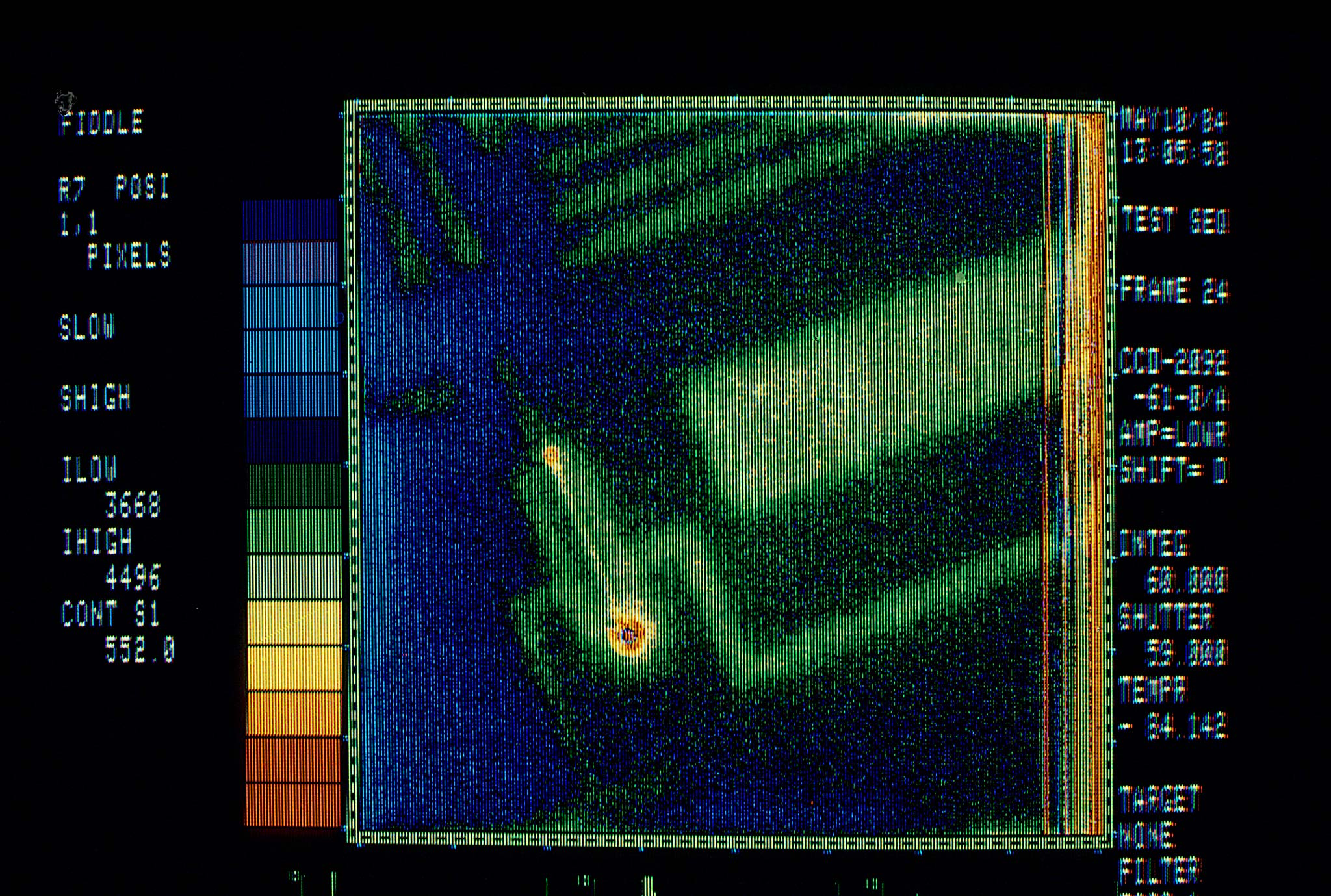Electronically enhanced charge coupled device image of a buried N ...