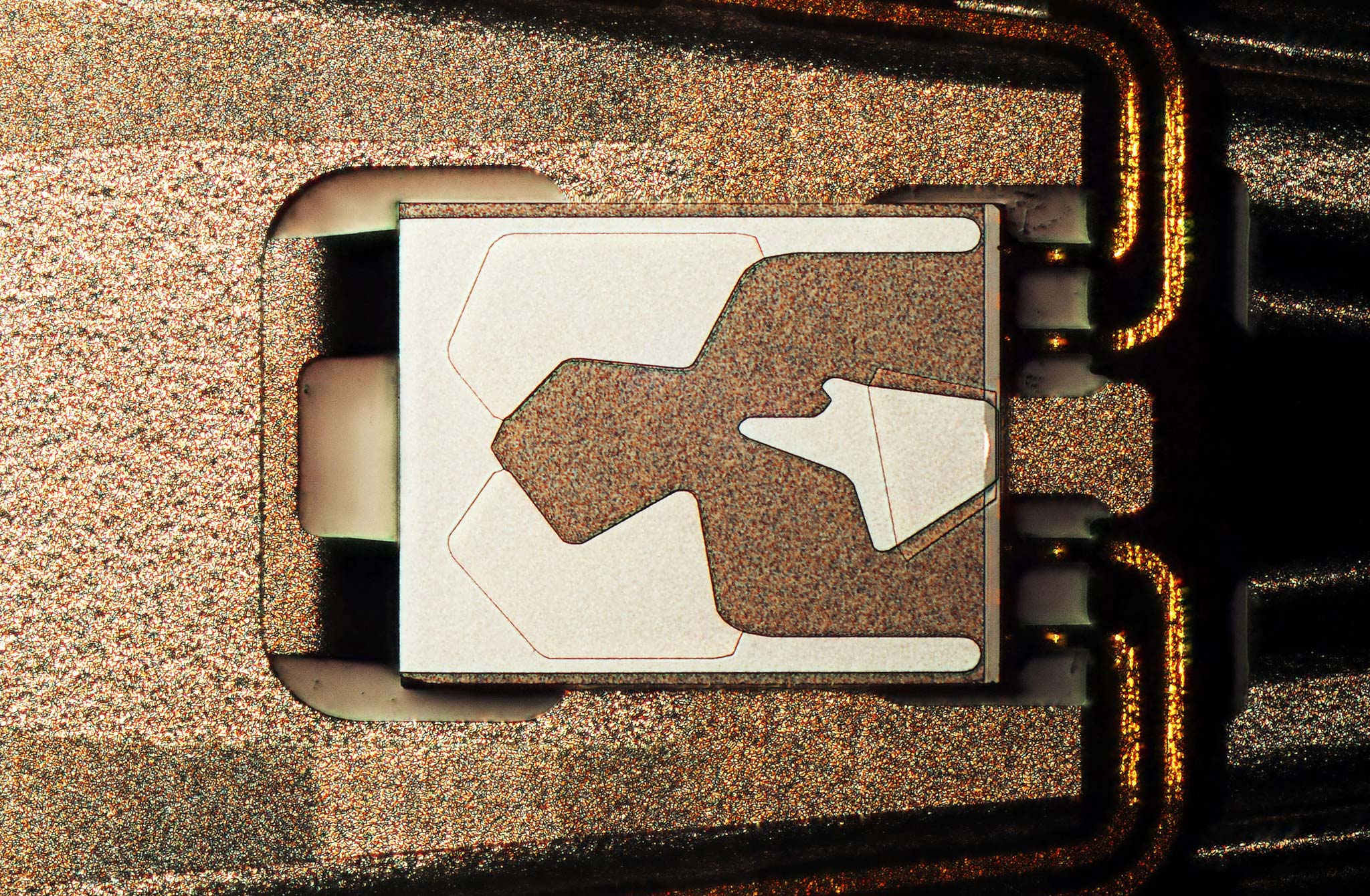 20GB hard disk read/write head slider | Nikon Small World