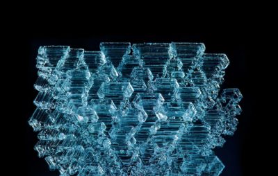 Natural formed frost crystal. Grew overnight on a fence in -15 degrees ...