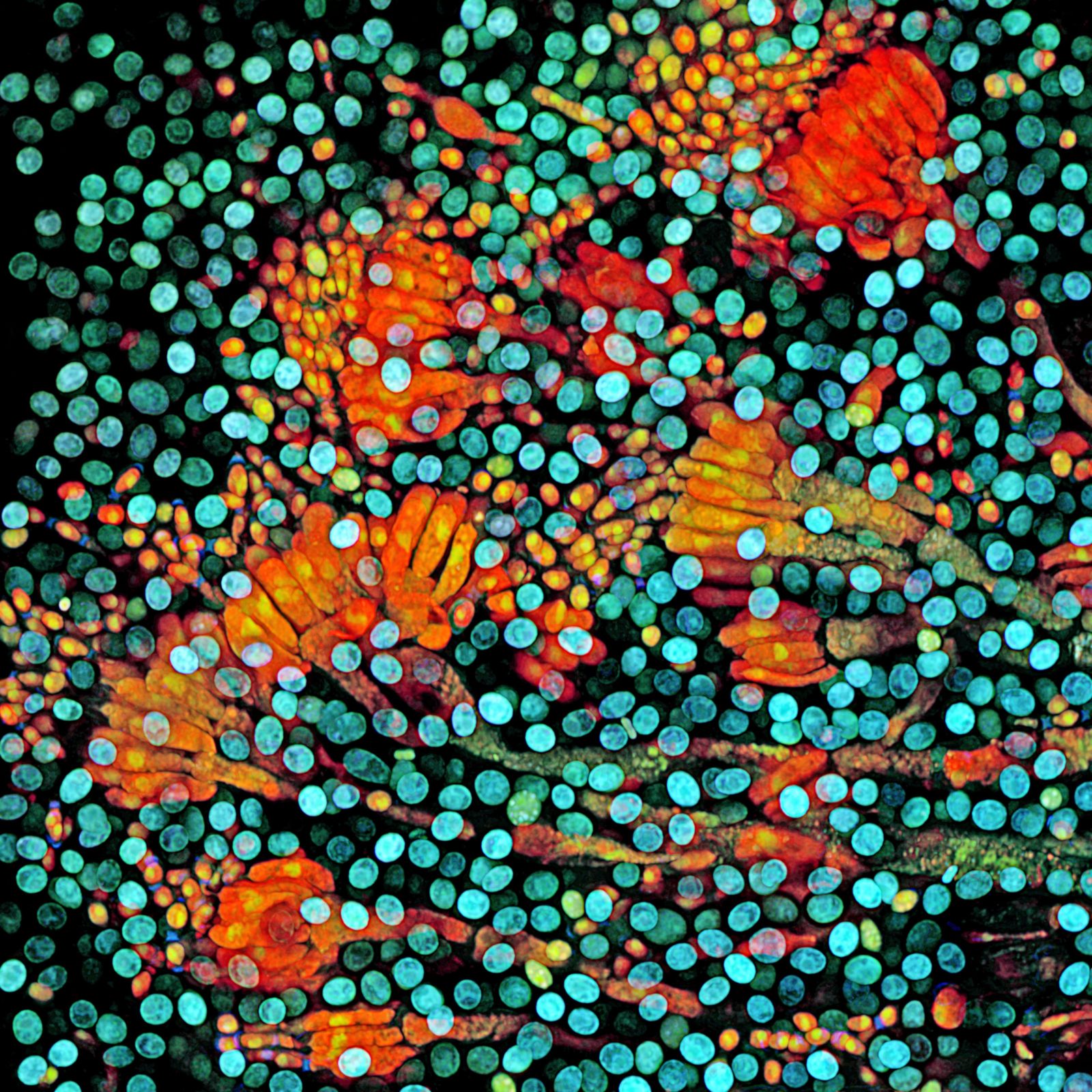 Penicillium mold spores | Nikon Small World